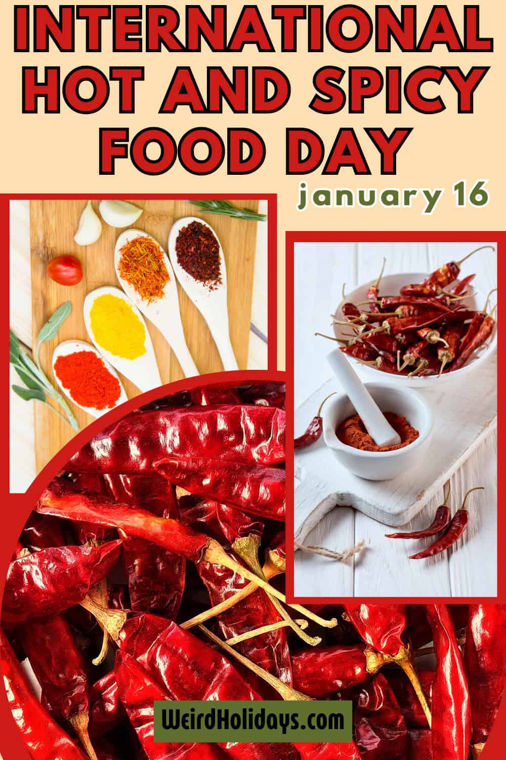 International Hot and Spicy Food Day (January 16) Weird Holidays