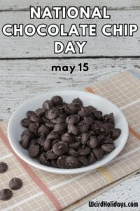 National Chocolate Chip Day (May 15) - Weird Holidays