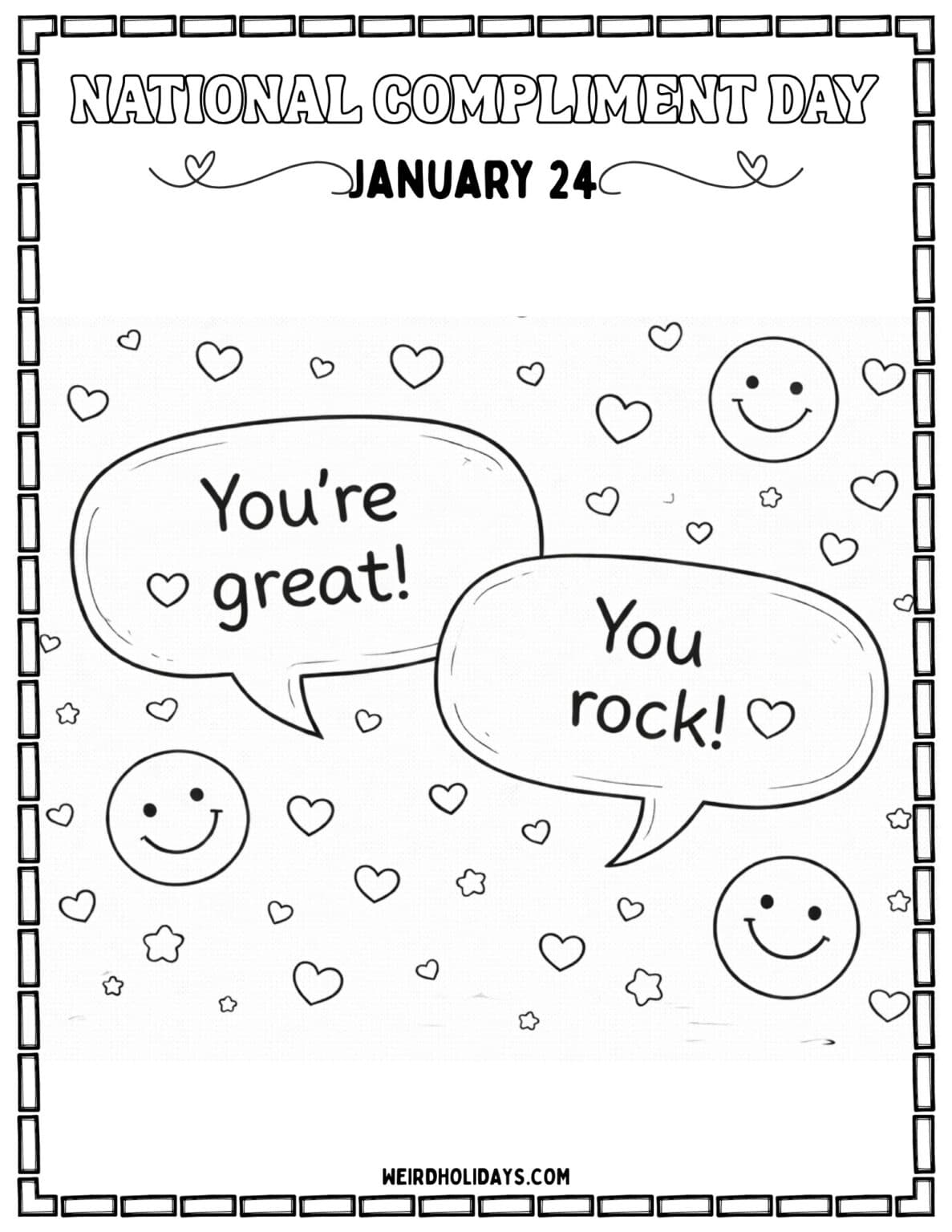 National Compliment Day (January 24) - Weird Holidays