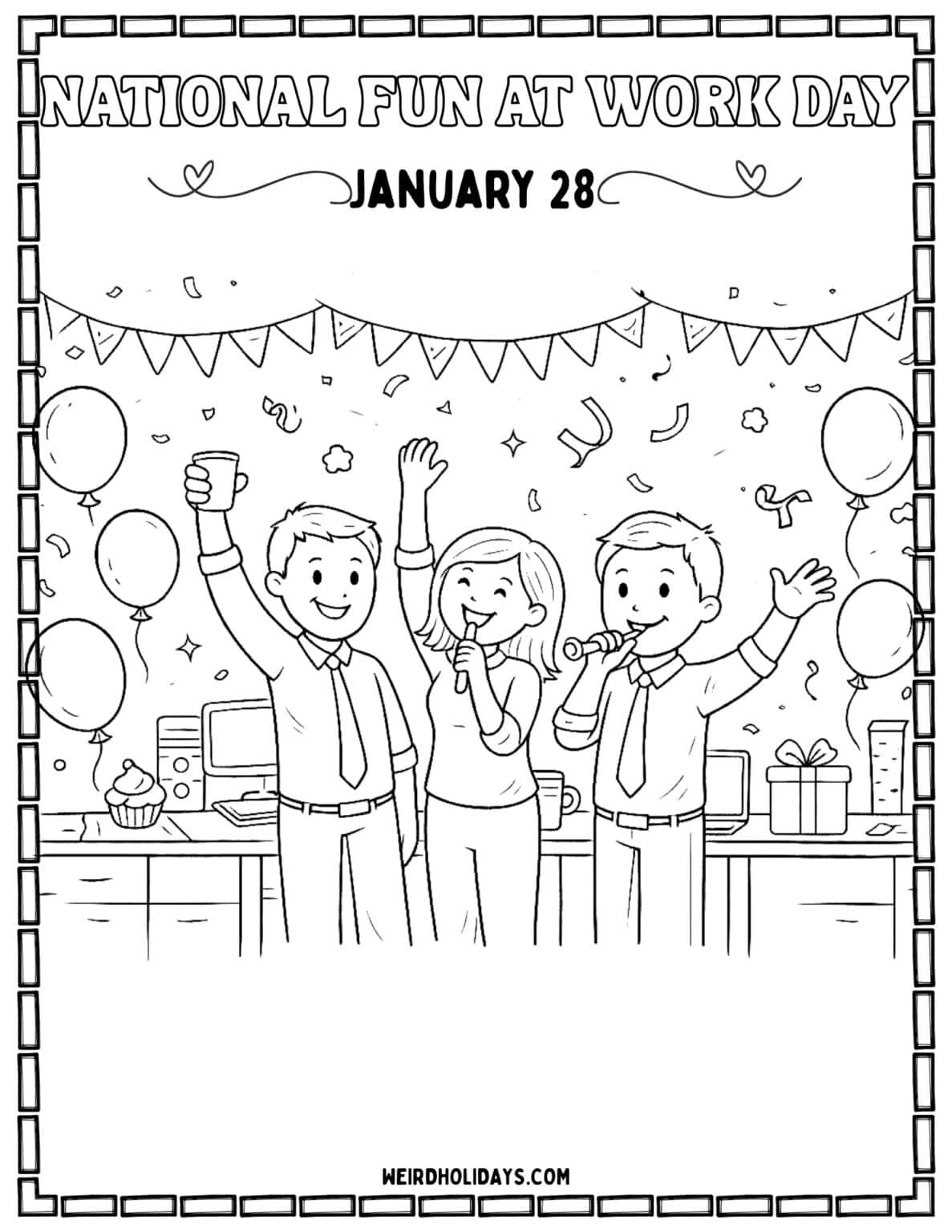 National Fun at Work Day (January 28) - Weird Holidays