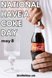 National Have a Coke Day (May 8) – Free Coloring Page
