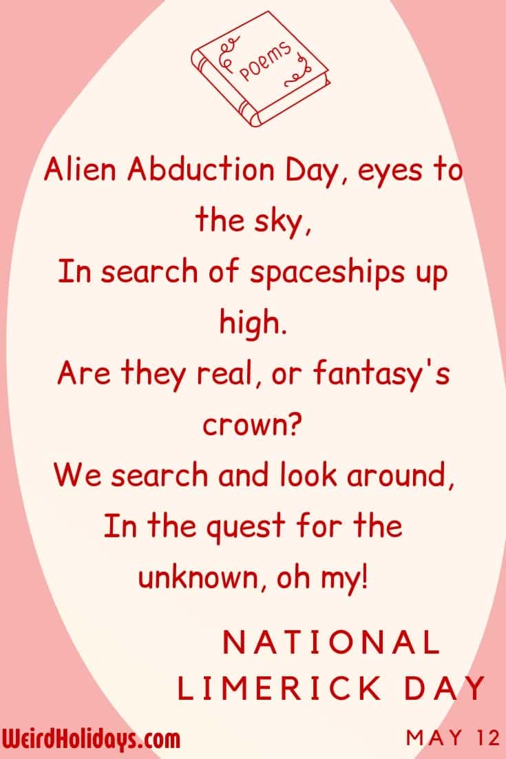 National Limerick Day (May 12) - Weird Holidays