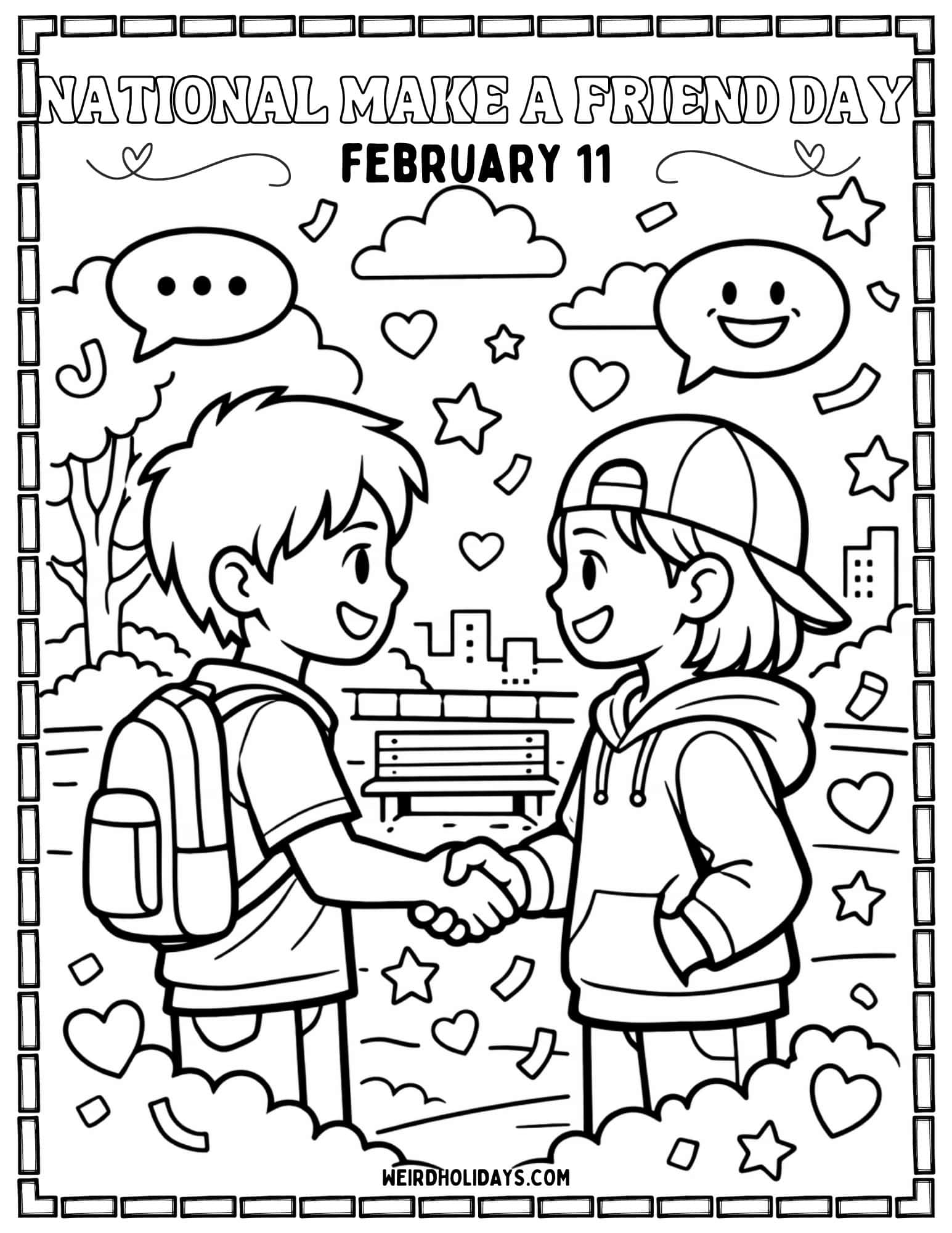 National Make a Friend Day (February 11) - Weird Holidays
