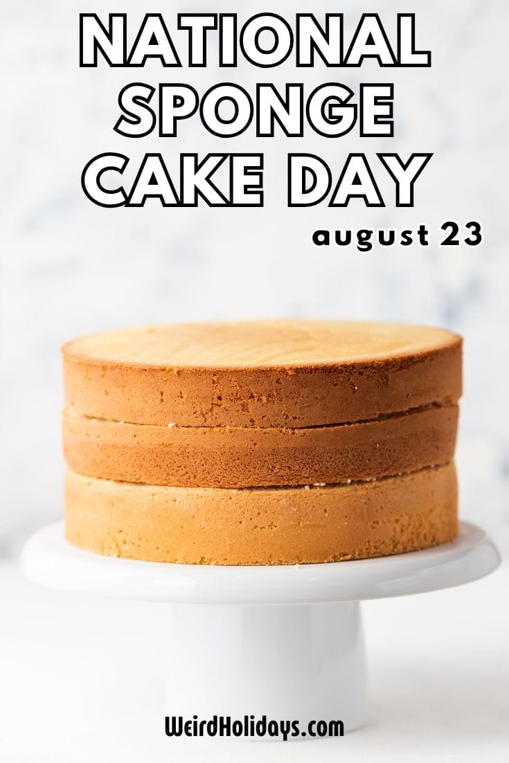 National Spongecake Day (August 23) - Weird Holidays