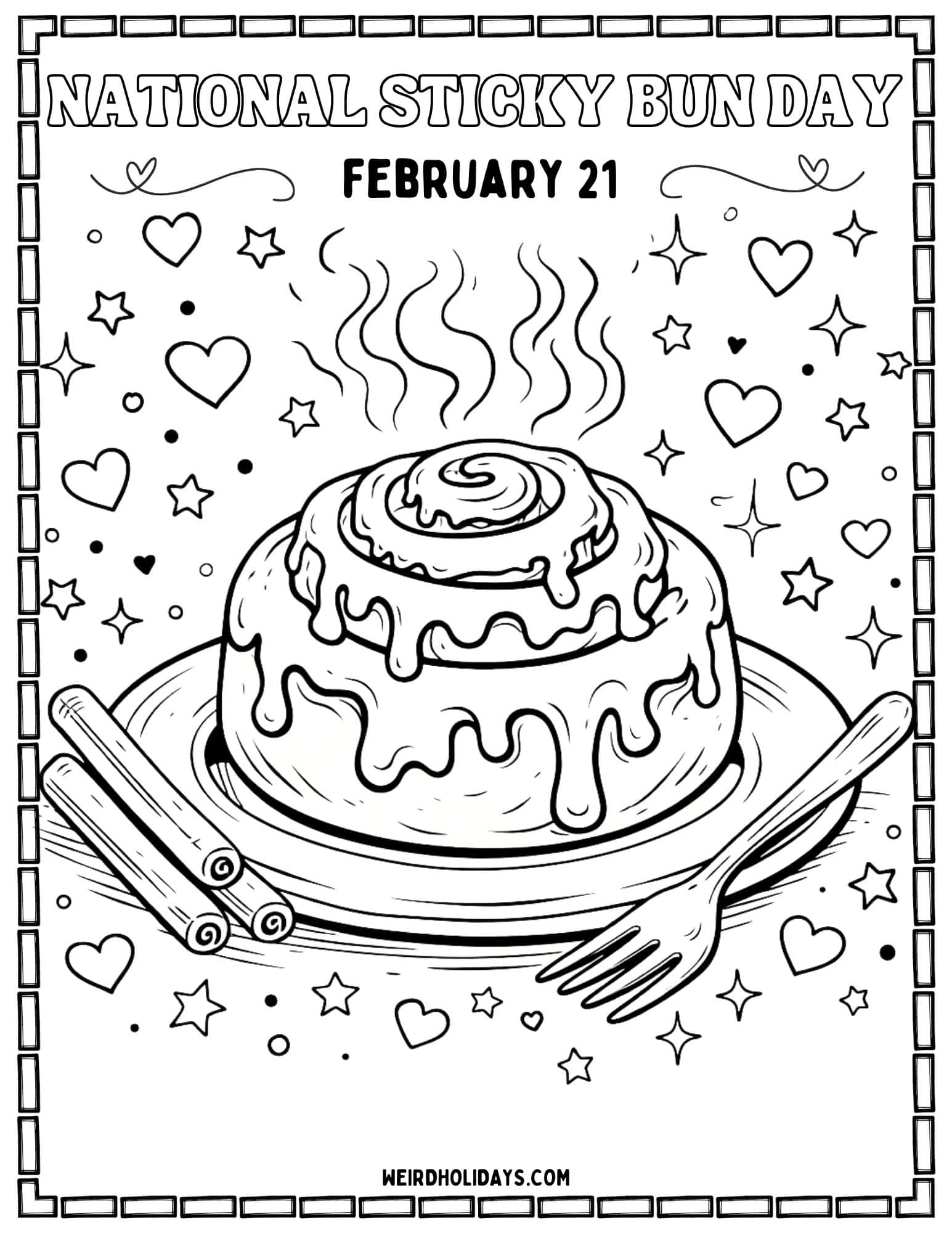 National Sticky Bun Day (February 21) - Weird Holidays