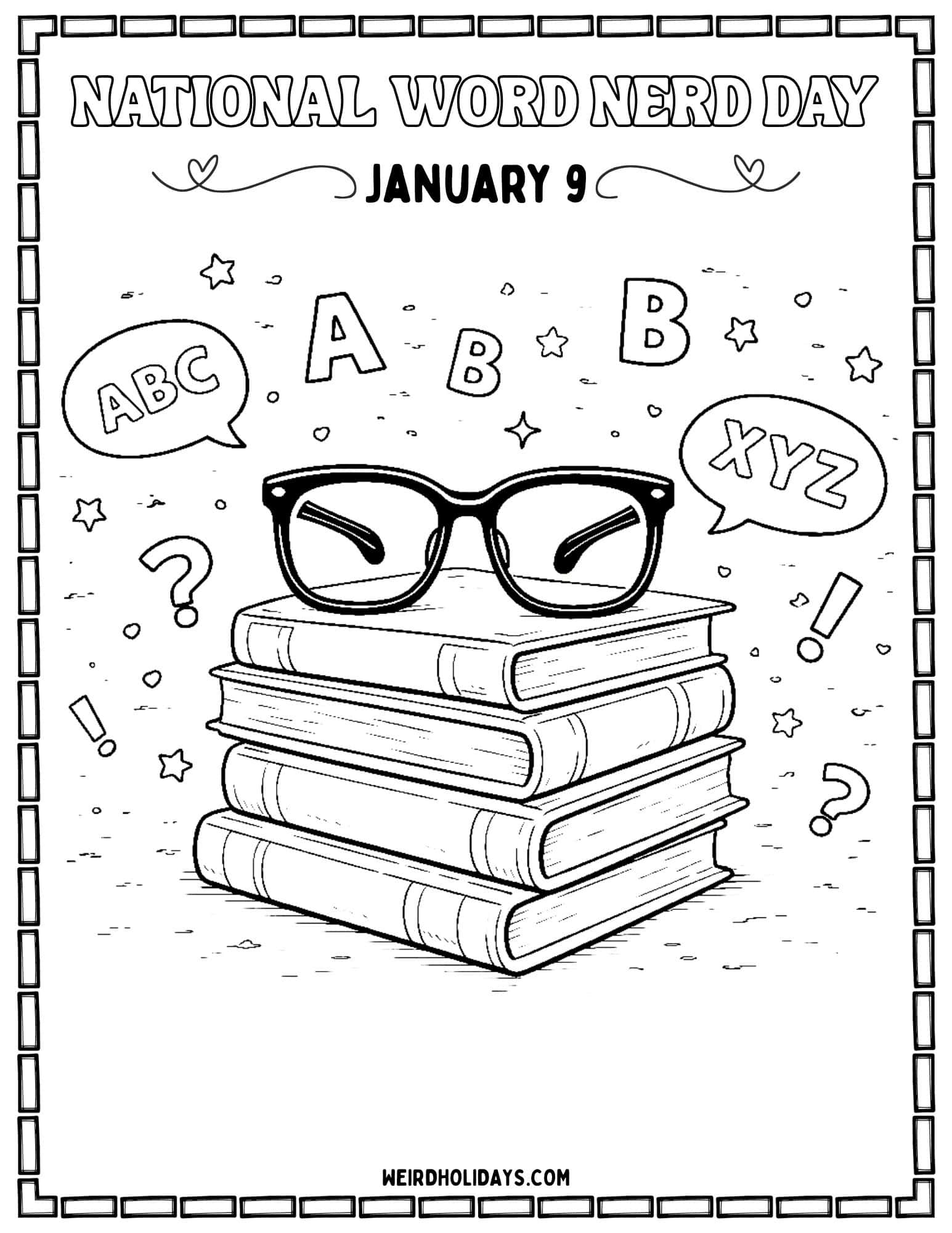 National Word Nerd Day (January 9) - Weird Holidays