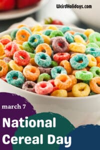 National Cereal Day (March 7) | Kid-Friendly Facts + Coloring Page