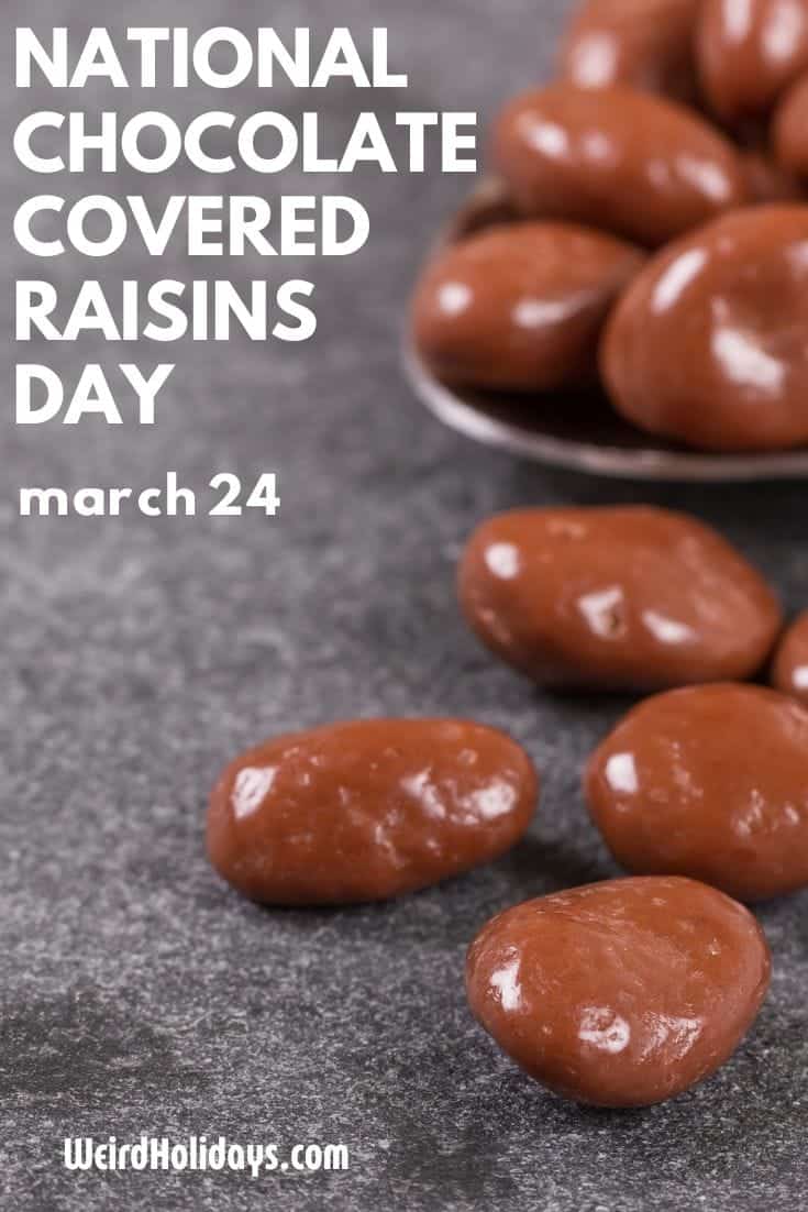 National Chocolate Covered Raisins Day (March 24)