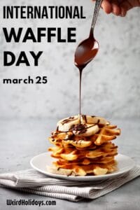 International Waffle Day (March 25) | Free Color Page & Activities