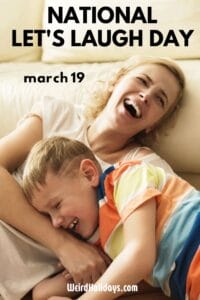 National Let's Laugh Day (March 19) | Free Coloring Page & Facts