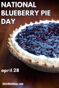 National Blueberry Pie Day (April 28) - Weird Holidays