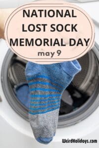 National Lost Sock Memorial Day Ideas (May 9) + Coloring Page