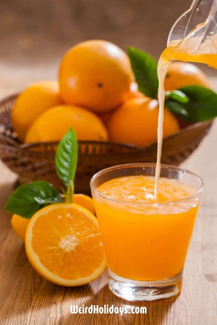 National Orange Juice Day (May 4) - Weird Holidays