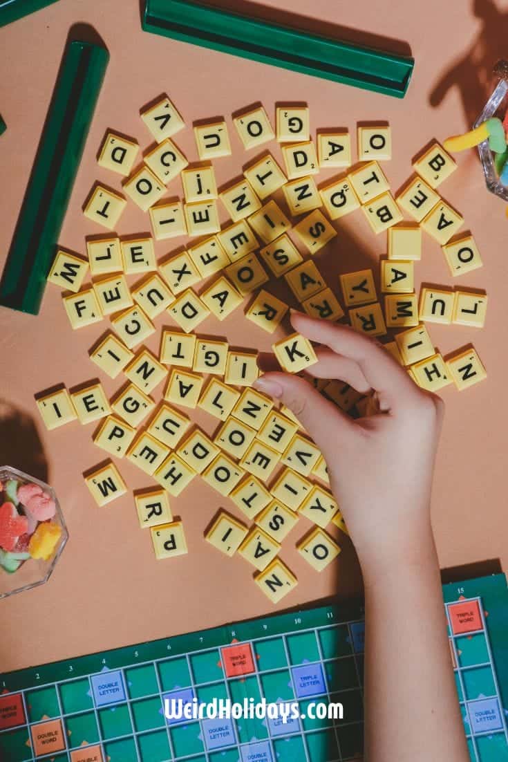 National Scrabble Day (April 13) - Weird Holidays