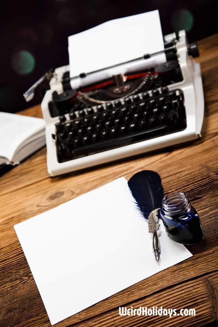 National Typewriter Day (June 23) - Weird Holidays