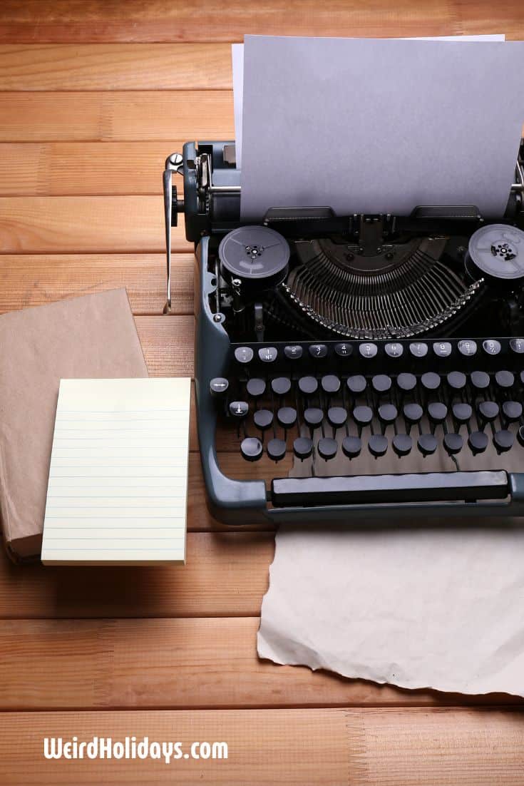 National Typewriter Day (June 23) - Weird Holidays