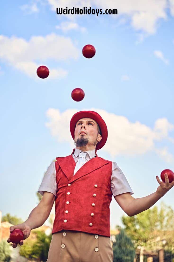World Juggling Day (3rd Sat in June) - Weird Holidays